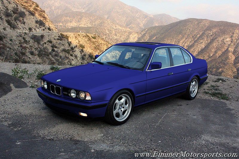 Matte Blue GTR and an E34 M5